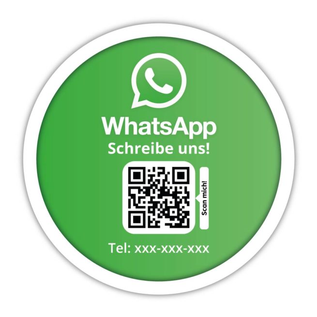 Google Aufkleber mit QR Code - empfehlio