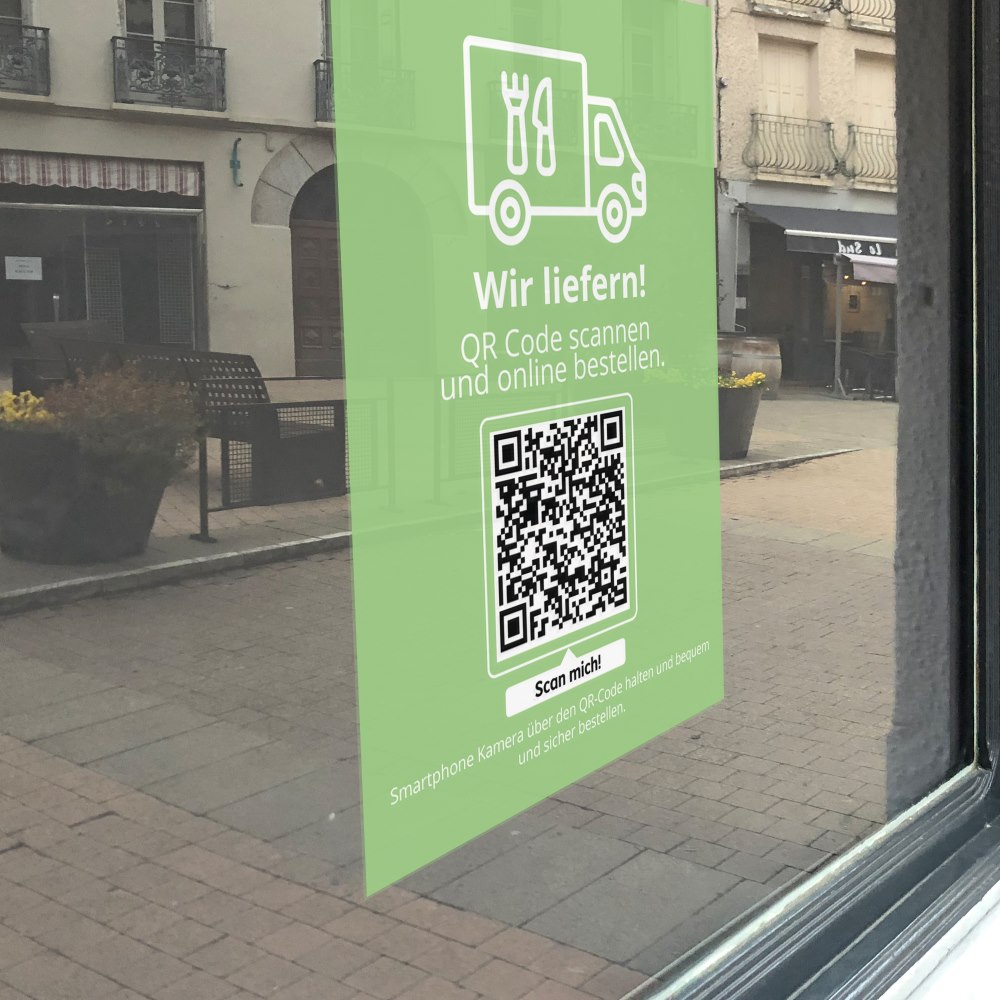 Google Aufkleber mit QR Code Clean | empfehlio