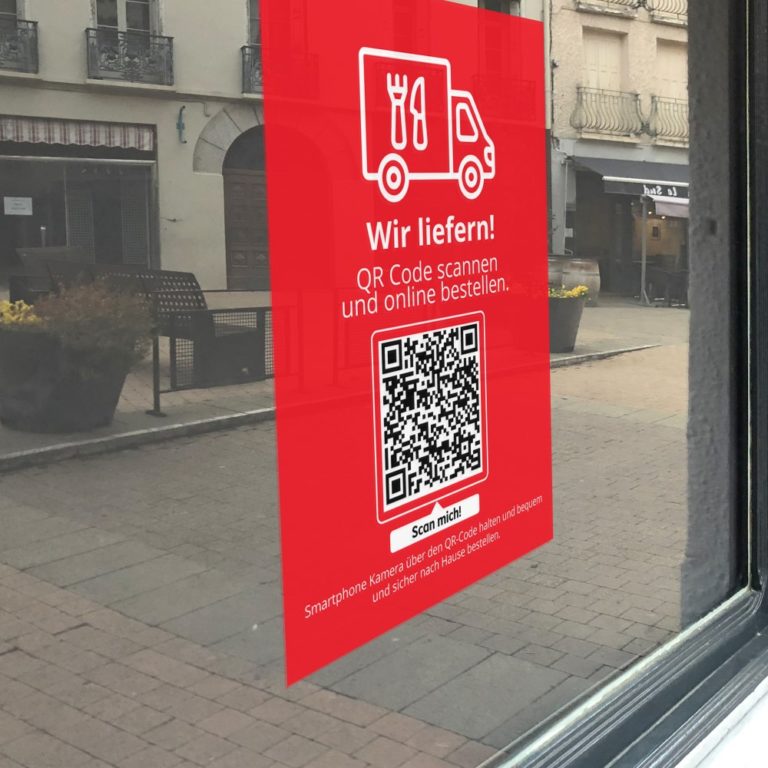 Bewerten Sie uns auf Google Aufkleber mit QR Code rund | empfehlio