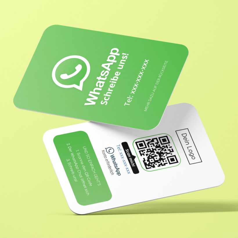 WhatsApp Visitenkarte mit QR Code | empfehlio