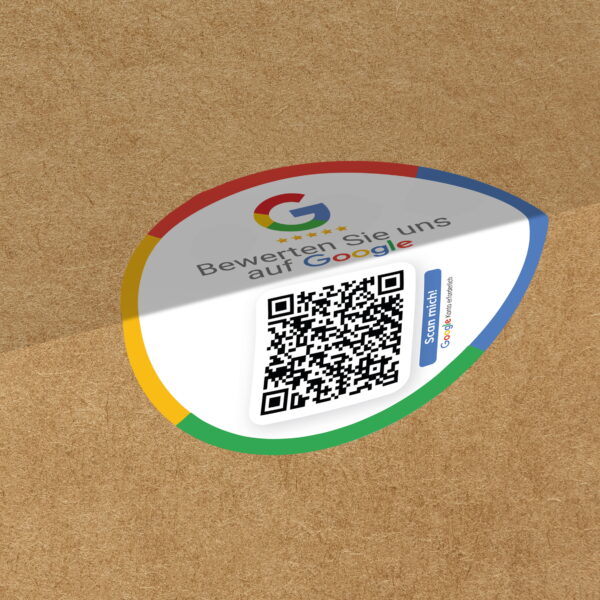 Google Bewertung Aufkleber Etiketten Rolle - empfehlio