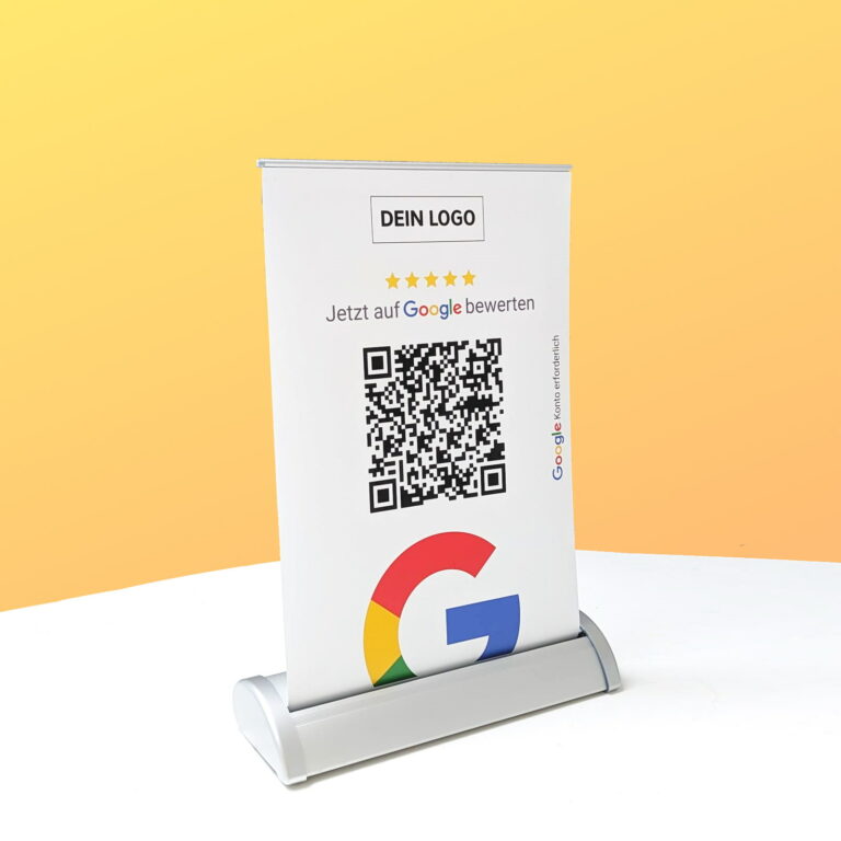 NFC & QR Aufsteller für Google-Bewertungen mit NFC & QR Code | empfehlio