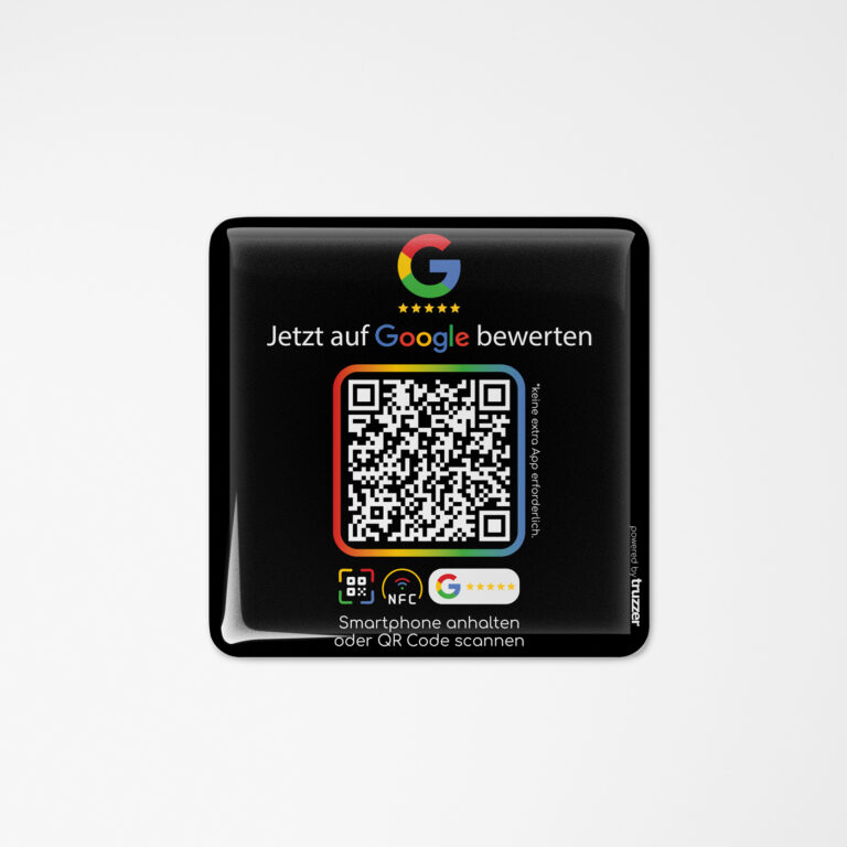 Google Aufkleber mit QR Code - empfehlio